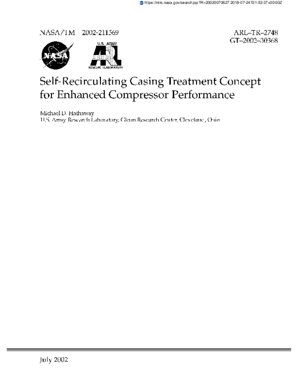(PDF) Casing Treatment Concept for Enhanced Compressor Performance