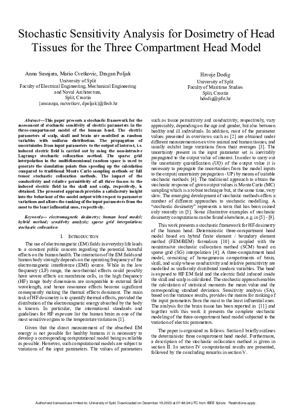 (PDF) Stochastic Sensitivity Analysis for Dosimetry of Head Tissues for ...