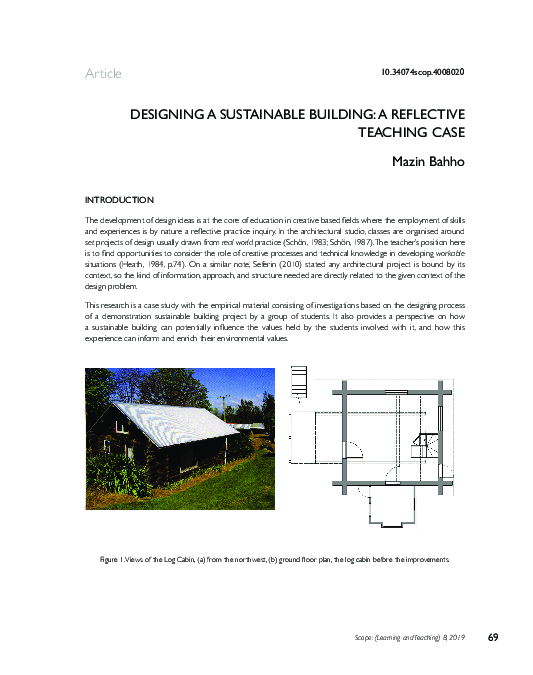 (PDF) Designing a sustainable building: A reflective teaching case