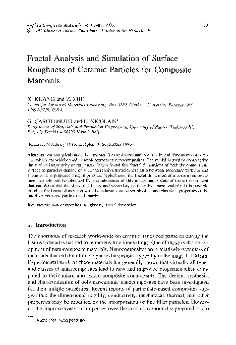 (PDF) Fractal analysis and simulation of surface roughness of ceramic ...