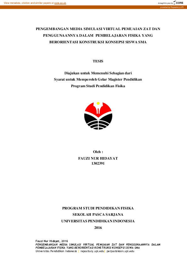 (PDF) Pengembangan Media Simulasi Virtual Pemuaian Zat Dan Penggunaannya Dalam Pembelajaran ...