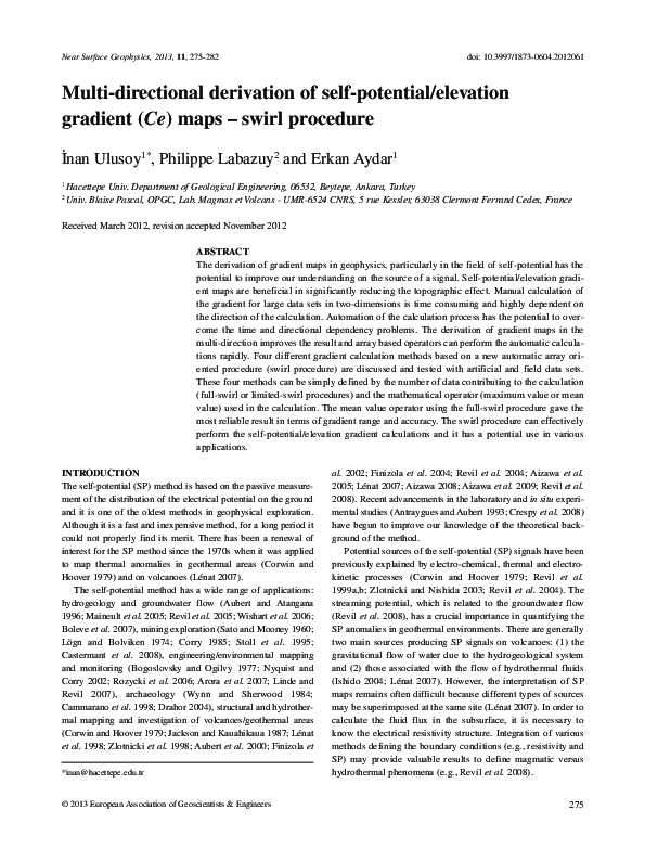 (PDF) Automated Multi-Directional Gradient Mapping