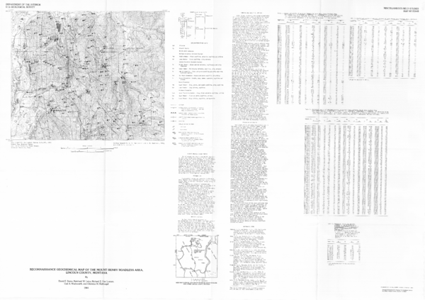 (PDF) Reconnaissance geochemical map of the Mount Henry Roadless Area ...