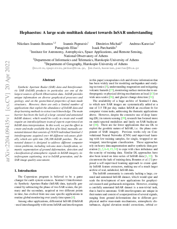 (PDF) Hephaestus: A large scale multitask dataset towards InSAR understanding