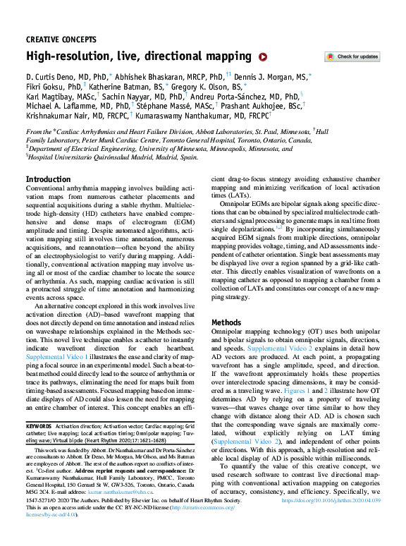(PDF) High-resolution, live, directional mapping