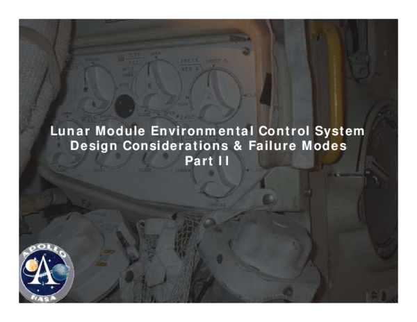 (PDF) Lunar Module Ecs (Environmental Control System) - Design ...