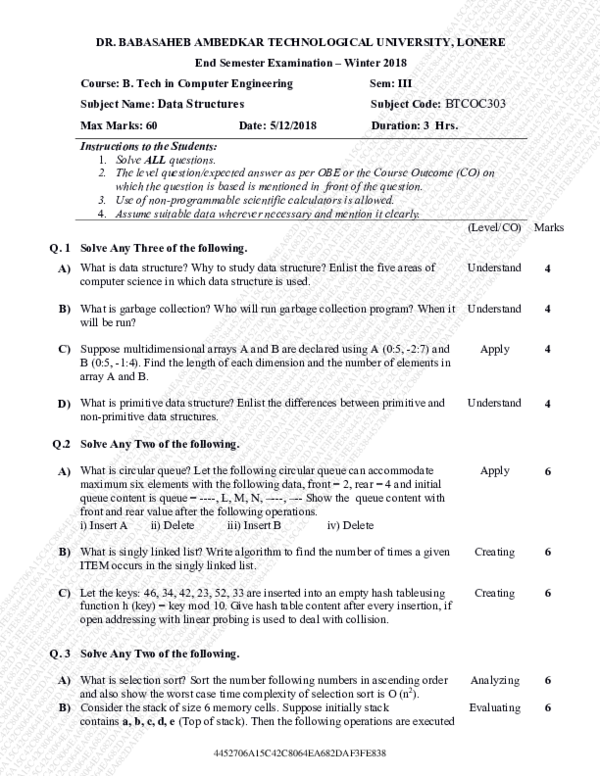 (PDF) Data Structures