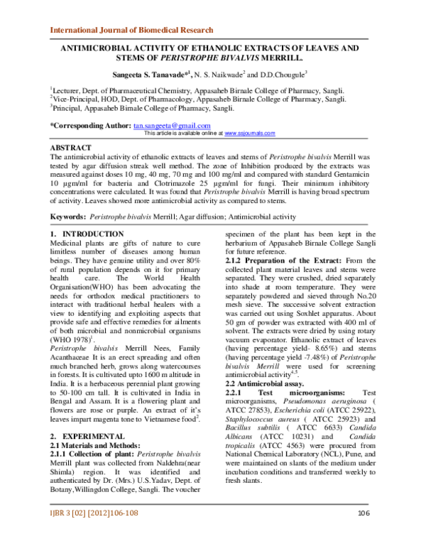 (PDF) Antimicrobial activity of ethanolic extracts from algae against Penicillium expansum Link ...