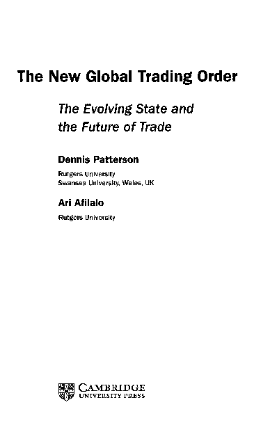 (PDF) The New Global Trading Order