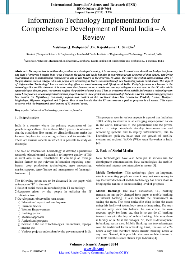 (PDF) Information Technology Implementation for Comprehensive ...