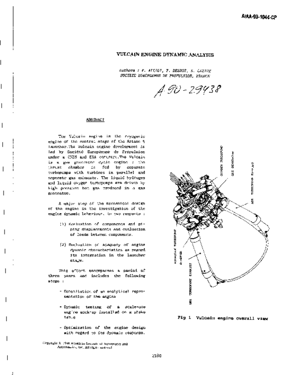 (PDF) Vulcain engine dynamic analysis
