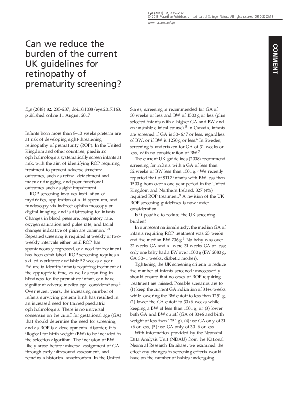 (PDF) Can we reduce the burden of the current UK guidelines for ...