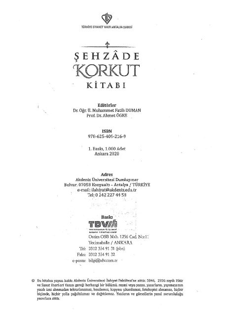 (PDF) Elfaz-ı Küfür Literatürü ve Söz Fiilleri Teorisi: Şehzade Korkut ...