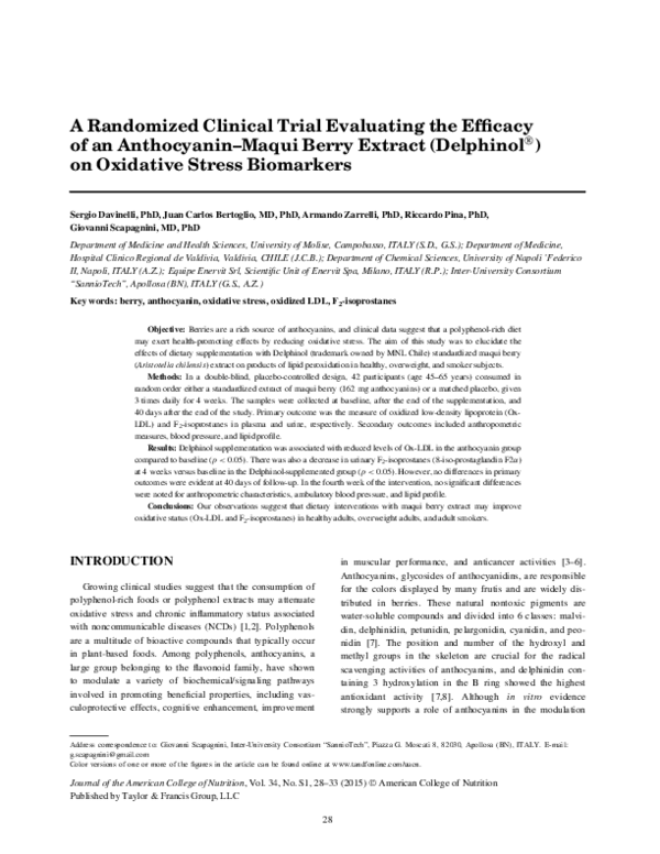 (PDF) A Randomized Clinical Trial Evaluating the Efficacy of an ...