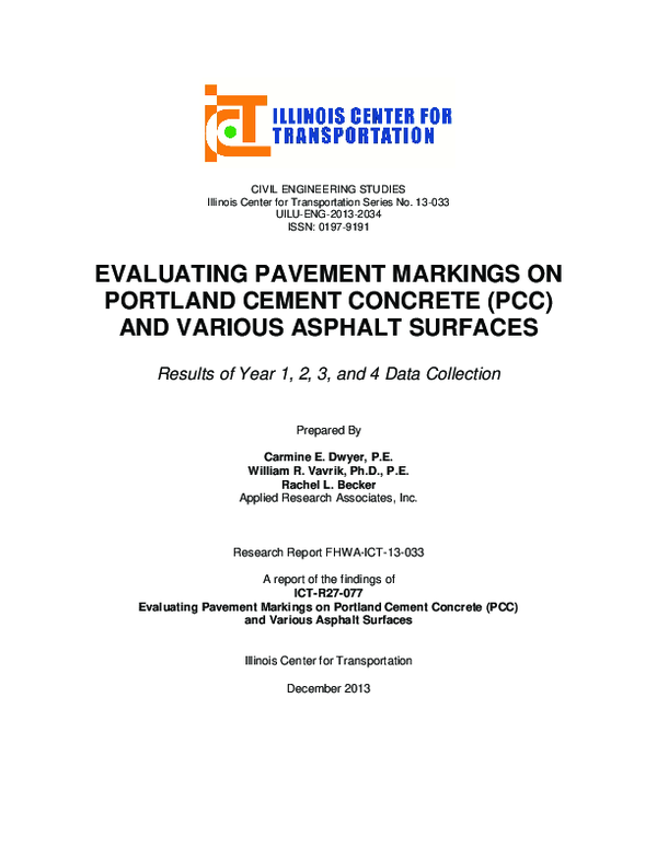 (PDF) Evaluating Pavement Markings on Portland Cement Concrete (PCC ...
