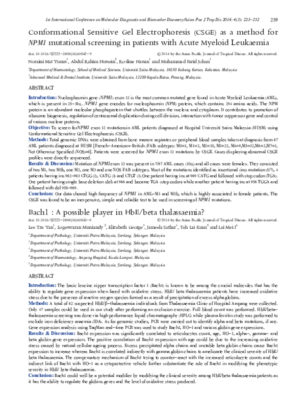 (PDF) Bach1 : A possible player in HbE/beta thalassaemia?