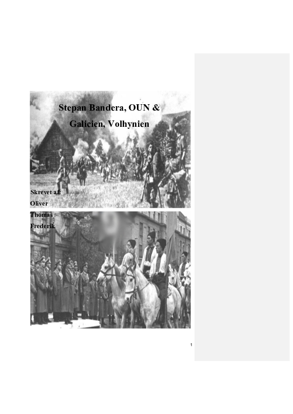 (PDF) Stepan Bandera - OUN and the genocide of Galicia and Volhynia
