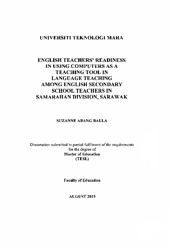 (PDF) English teachers' readiness in using computers as a teaching tool ...