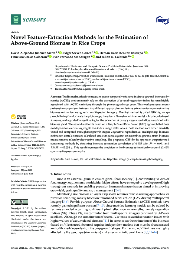 (PDF) Novel Feature-Extraction Methods for the Estimation of Above ...