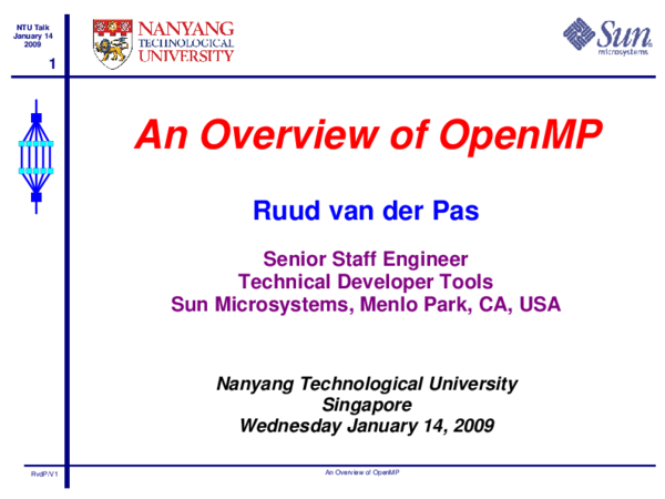Pdf Overview Of Openmp