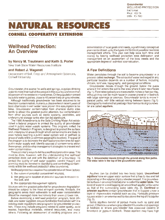 (PDF) Wellhead Protection: An Overview