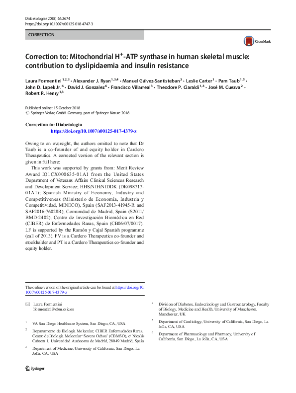 (PDF) Correction: H+-ATP Synthase in Skeletal Muscle