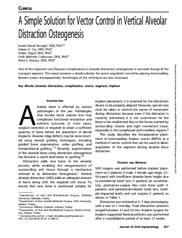 (PDF) A Simple Solution for Vector Control in Vertical Alveolar ...