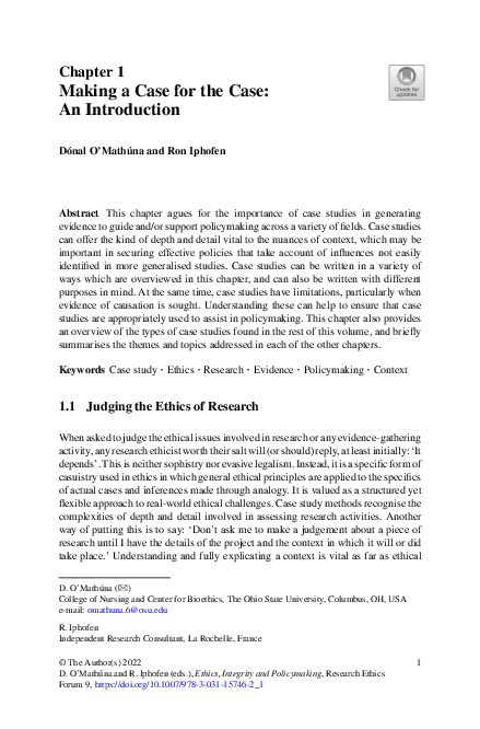 (PDF) Making a Case for the Case: An Introduction