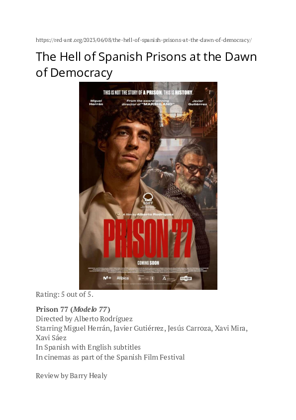 (PDF) The Hell of Spanish Prisons at the Dawn of Democracy