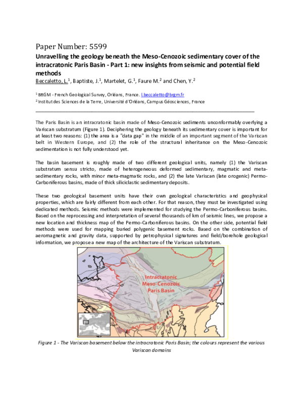 (PDF) Unravelling the geology beneath the Meso-Cenozoic sedimentary ...