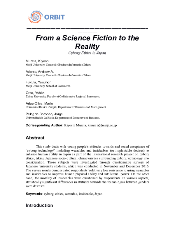 (PDF) From a Science Fiction to the Reality
