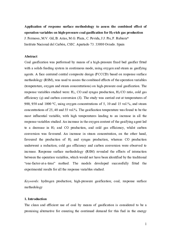 (PDF) Application of response surface methodology to assess the ...