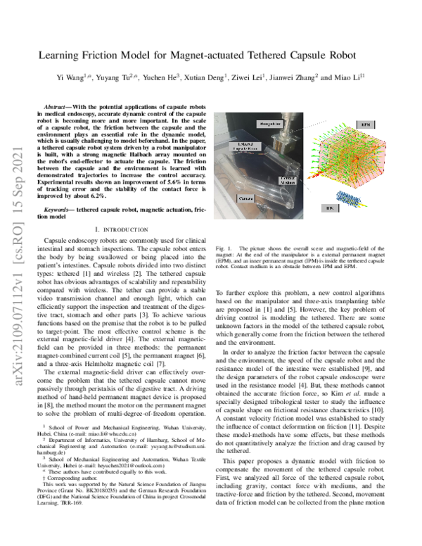 (PDF) Learning Friction Model for Magnet-Actuated Tethered Capsule Robot