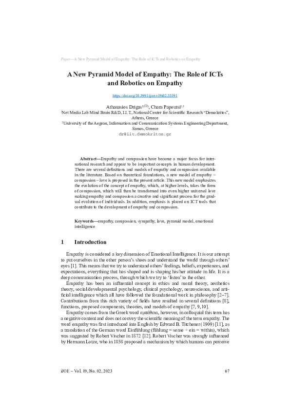 (PDF) A New Pyramid Model of Empathy