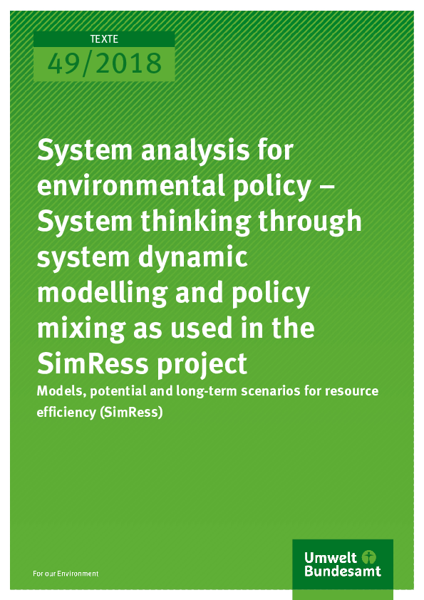 (PDF) System analysis for environmental policy – System thinking through system dynamic ...