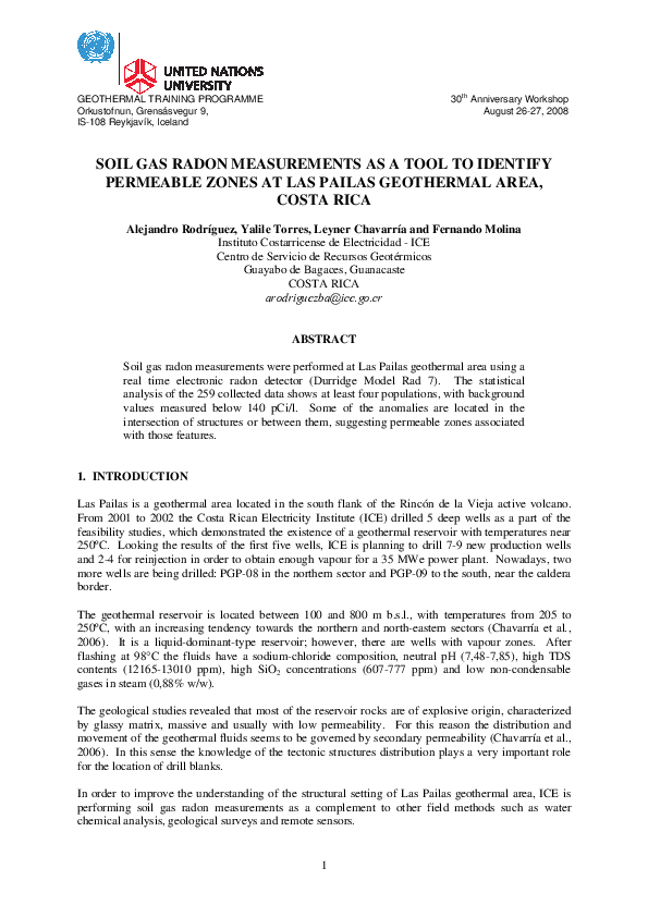 (PDF) Soil Gas Radon Measurements as a Tool to Identify Permeable Zones ...