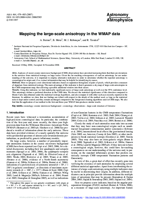 Mapping the large-scale anisotropy in the WMAP data