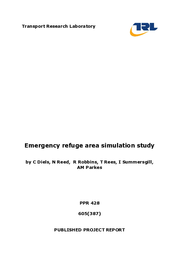(PDF) Emergency Refuge Area Simulation Study