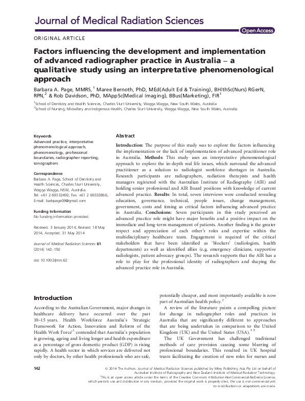 (PDF) Factors influencing the development and implementation of ...
