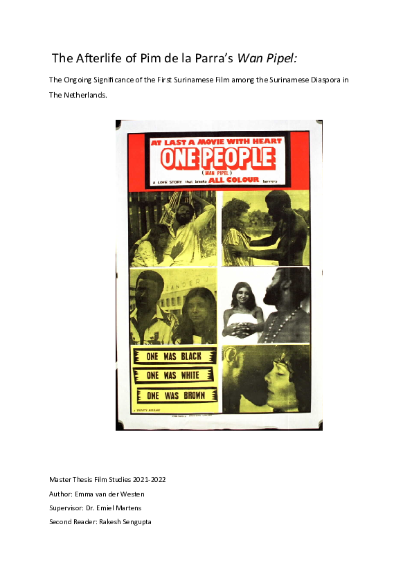 (DOC) The Afterlife of Pim de la Parra’s Wan Pipel: The Ongoing ...