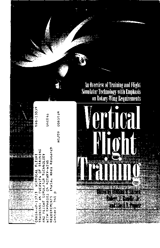 (PDF) Vertical flight training: An overview of training and flight ...