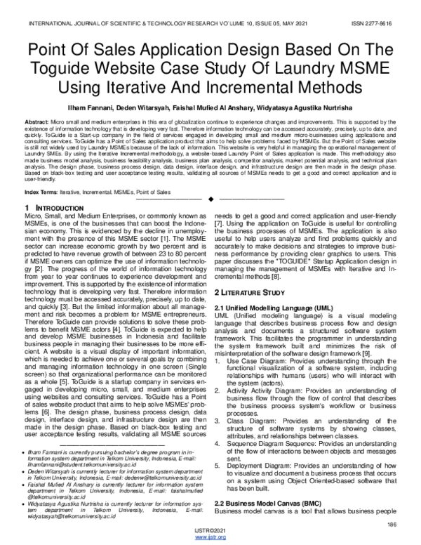 (PDF) Point Of Sales Application Design Based On The Toguide Website Case Study Of Laundry MSME ...