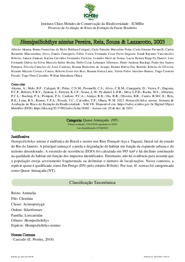 (PDF) Ficha de Hemipsilichthys nimius