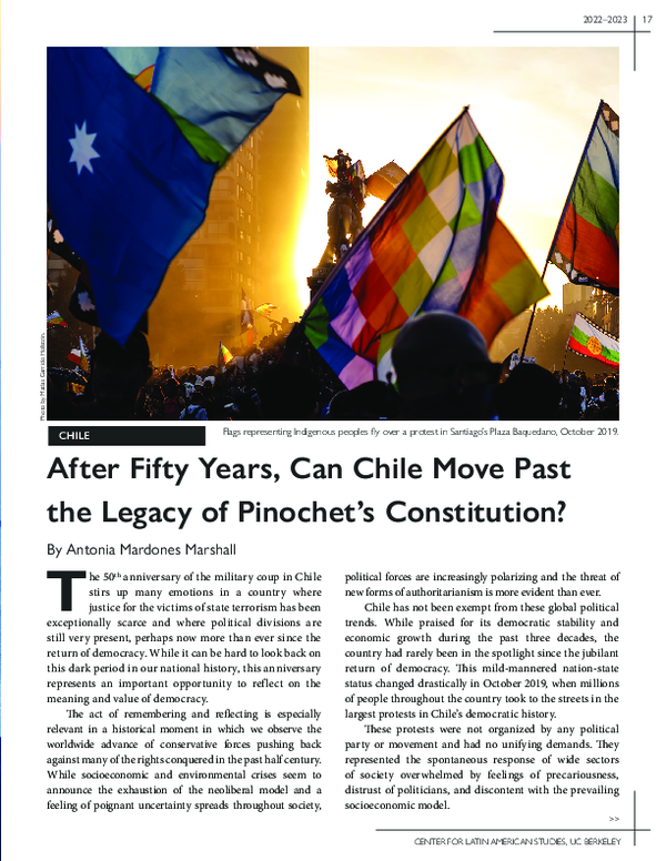 (PDF) CHILE: After Fifty Years, Can Chile Move Past the Legacy of ...