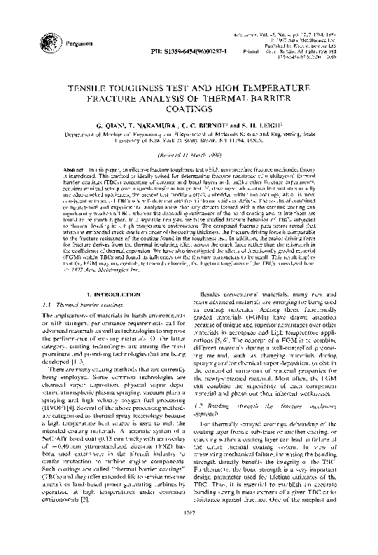 (PDF) Tensile toughness test and high temperature fracture analysis of ...