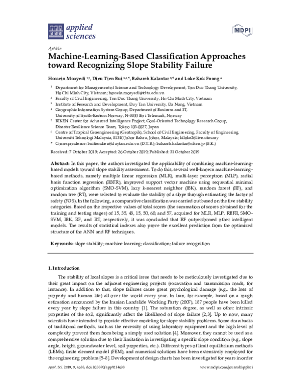 Pdf Machine Learning Based Classification Approach For Predicting