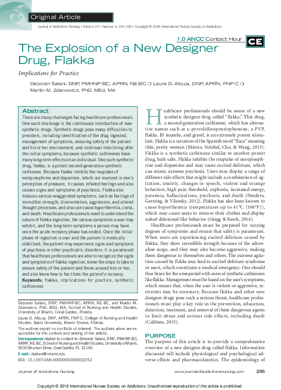 (PDF) Understanding the Dangers and Effects of Flakka