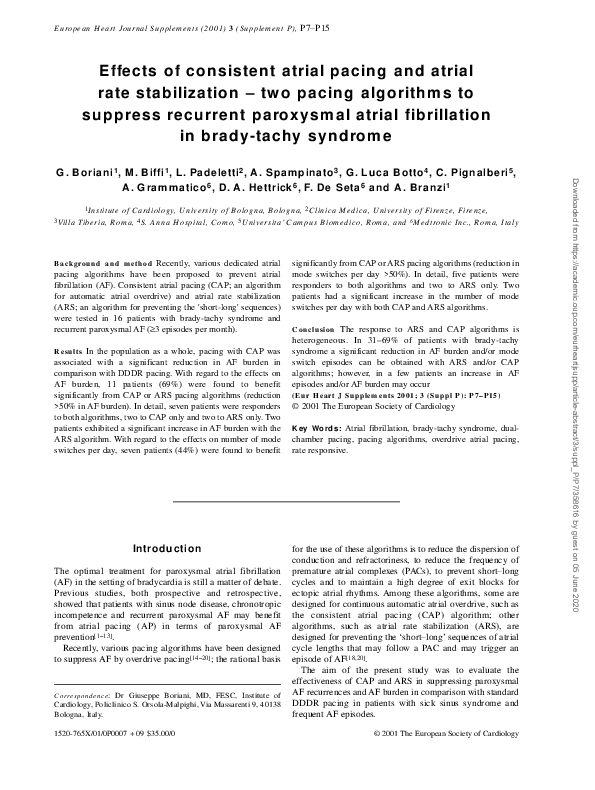 (PDF) Effects of consistent atrial pacing and atrial rate stabilization ...