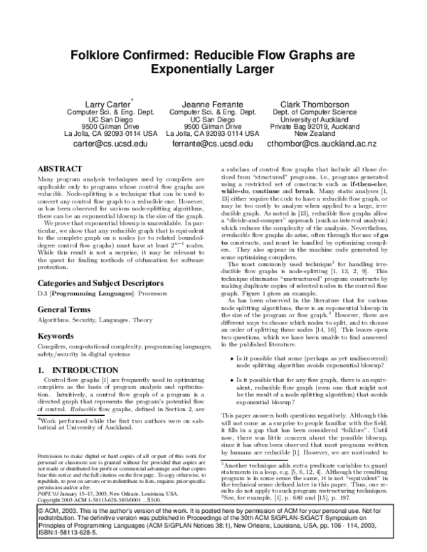 (PDF) Folklore confirmed