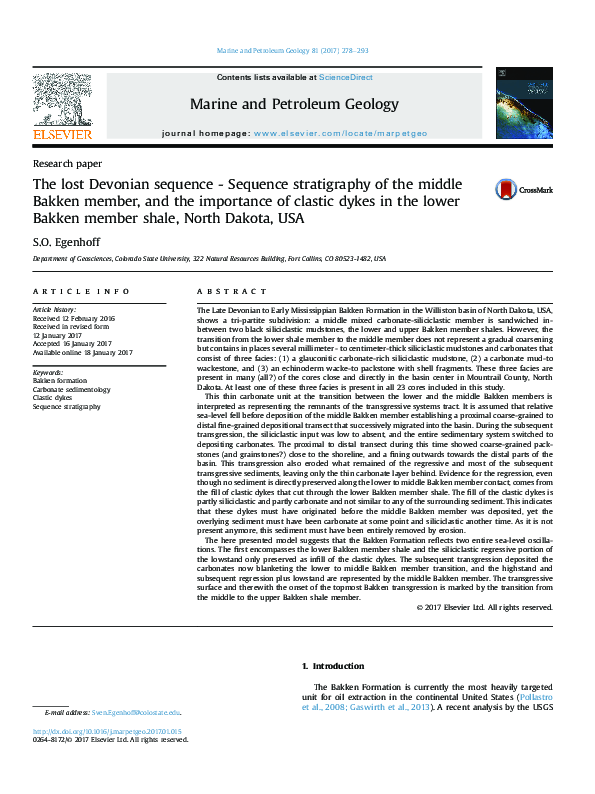 (PDF) The lost Devonian sequence - Sequence stratigraphy of the middle ...